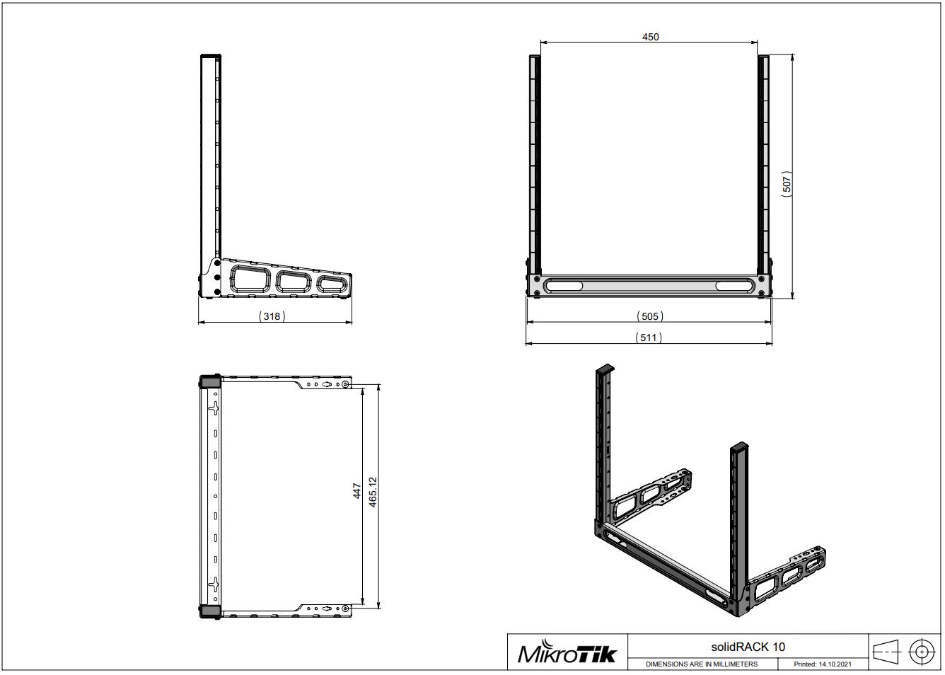 MikroTik SR-10U | Buy SR-10U MikroTik Rack-holder 19" standard rack ...